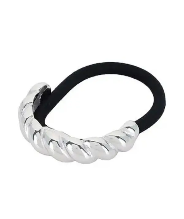 8 Other Reasons Swoop Hair Tie - Silver