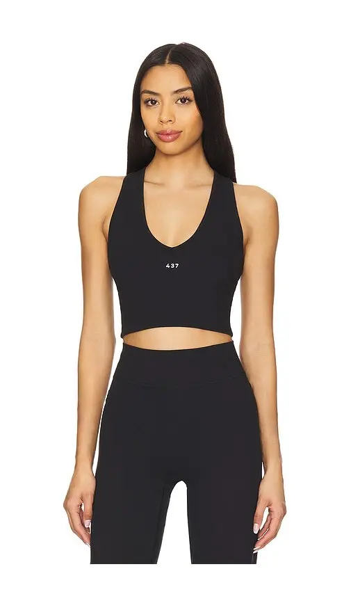 437 The V Tank Top - Black