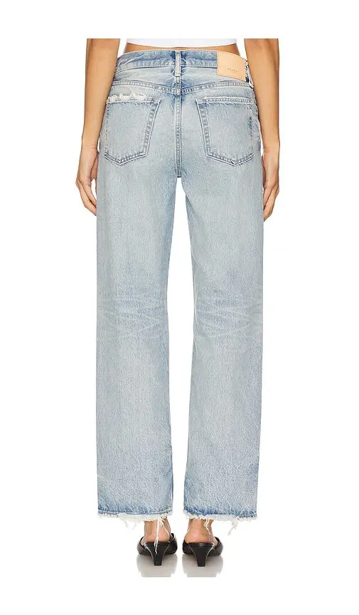 Moussy Vintage Wildwood Straight Low Jeans - Light Blue