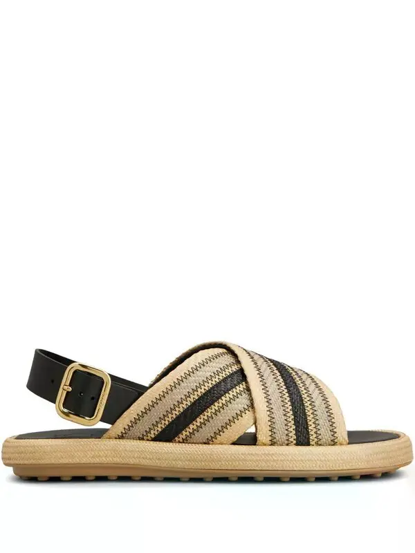 TOD'S Woven Sandals - Neutrals
