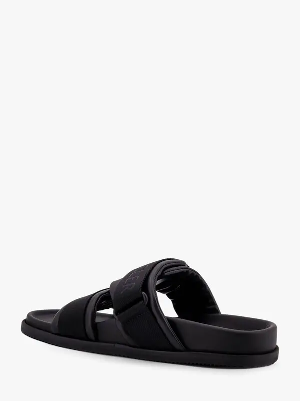 Moncler Summer Slides With Nylon Details - Black