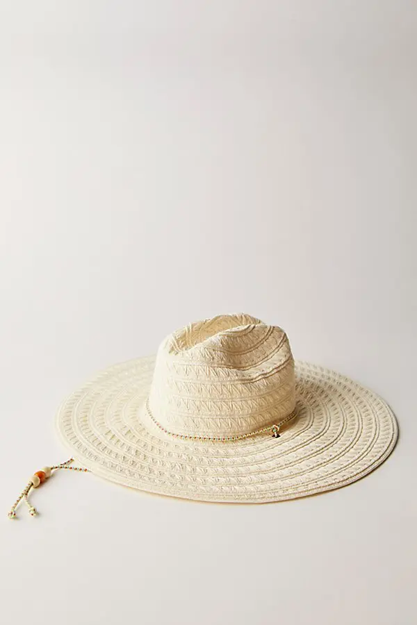 San Diego Hat Rosalinda Beach Hat In Ivory - 66% Off  display picture 2