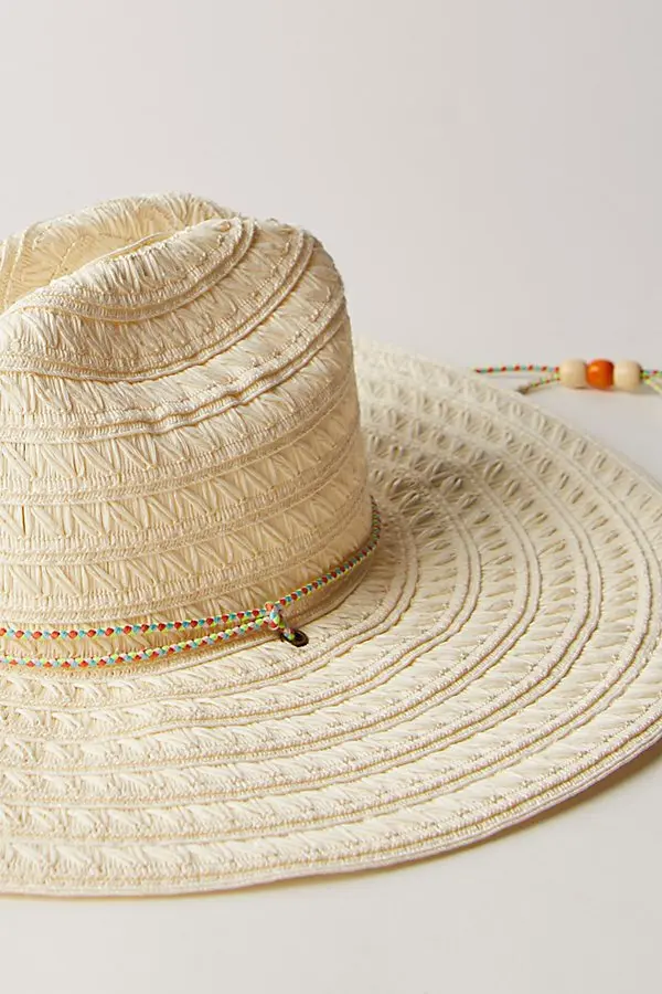 San Diego Hat Rosalinda Beach Hat In Ivory - 66% Off  display picture 1
