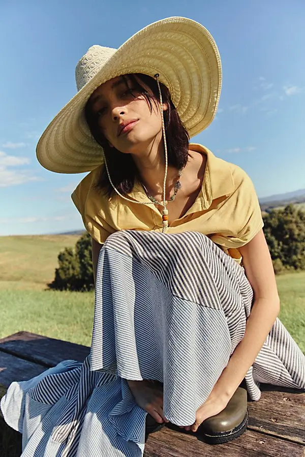 Free People San Diego Hat Co. Rosalinda Beach Lifeguard Hat Rosalinda - Ultrabraid Lifeguard – San Diego Hat Company main image 2
