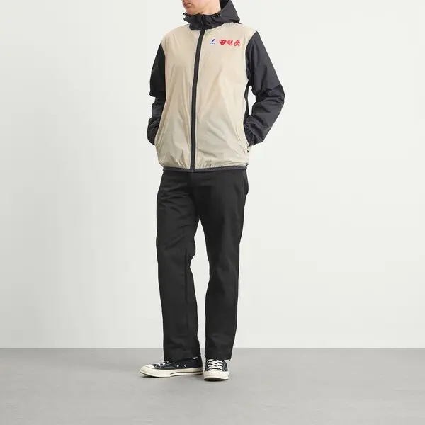 Play Comme Des Garcon X K-way Colour Block Jacket