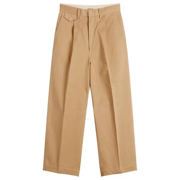 Auralee Washed Finx Chino One-tuck Pants