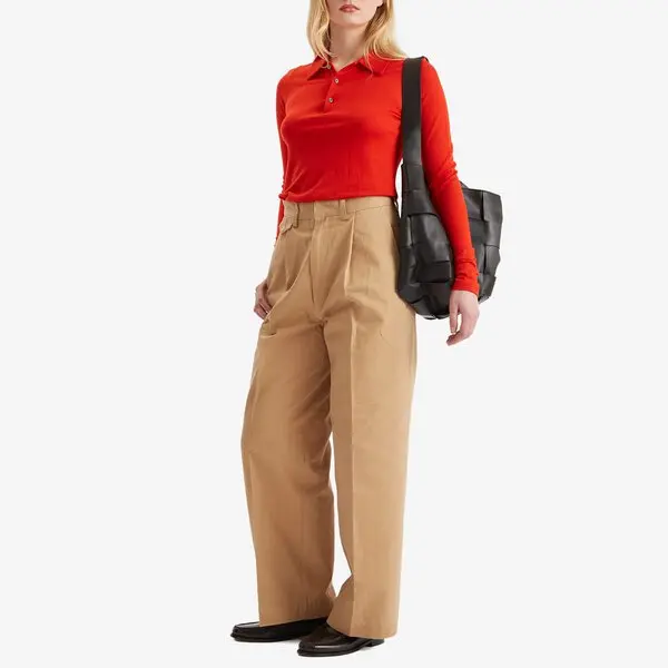 Auralee Washed Finx Chino One-tuck Pants