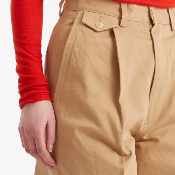 Auralee Washed Finx Chino One-tuck Pants