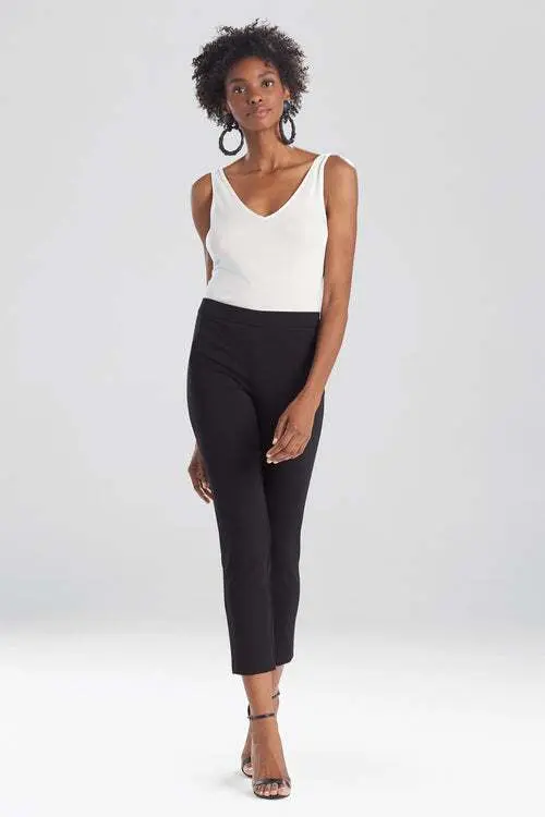 Natori Light Weight Ponte Slim Pants - Black