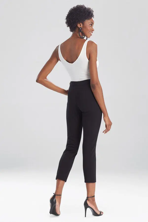 Natori Light Weight Ponte Slim Pants - Black