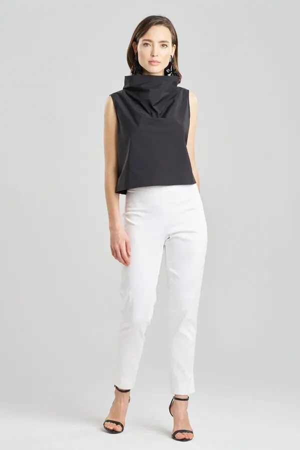 Natori Techno Poplin Cowl Top