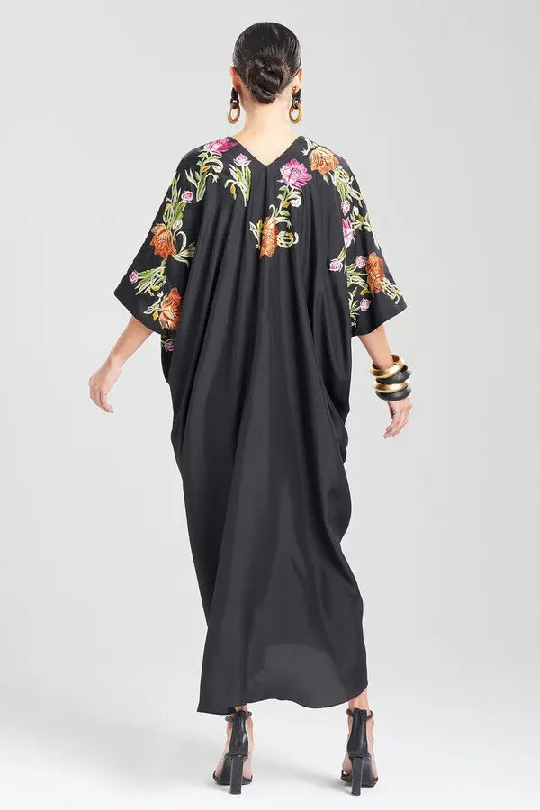 Natori Couture Shinjo Embroidered Caftan