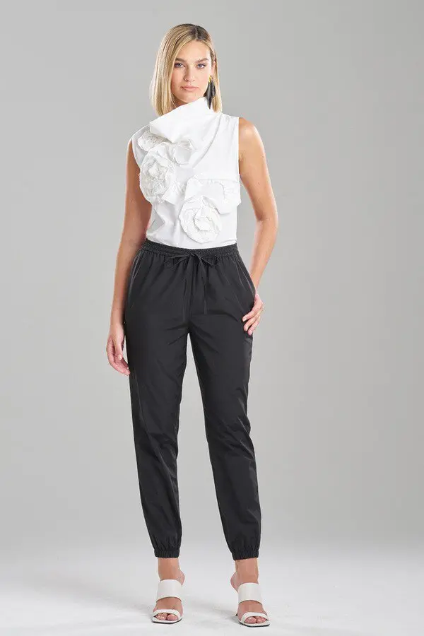 Natori Techno Poplin Jogger Pants - Black