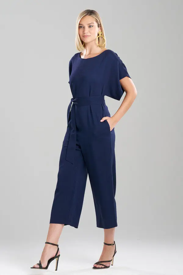 Natori Stretch Crepe Jumpsuit