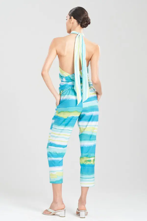 Natori Nikko Getaway Halter Top - Aqua