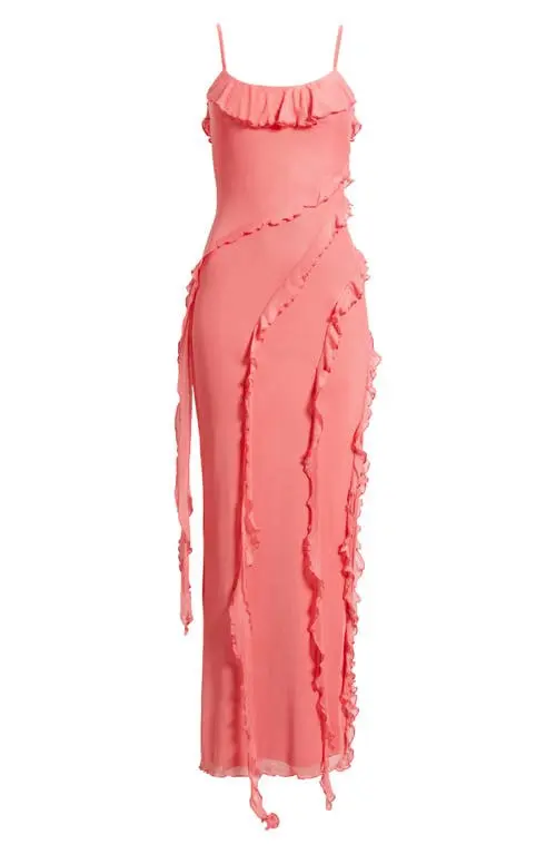 strapless open back dress Ballad Floral Ruffle Mini Dress | Multi | Womens