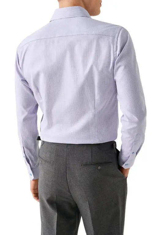 Eton Contemporary Fit Check Cotton Dress Shirt