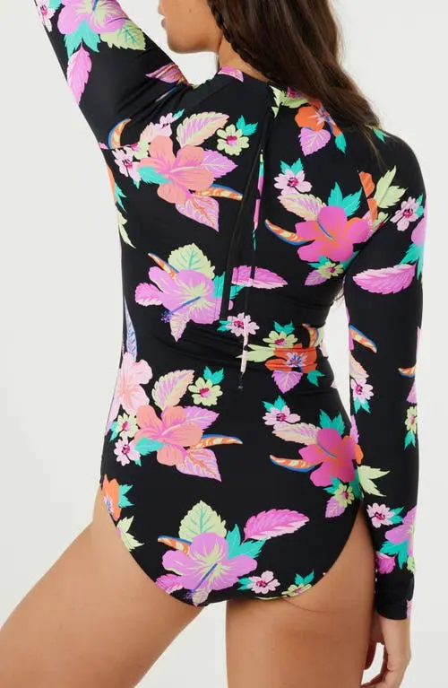 Roxy Wanderlust Long Sleeve One-piece Rashguard Surf Suit
