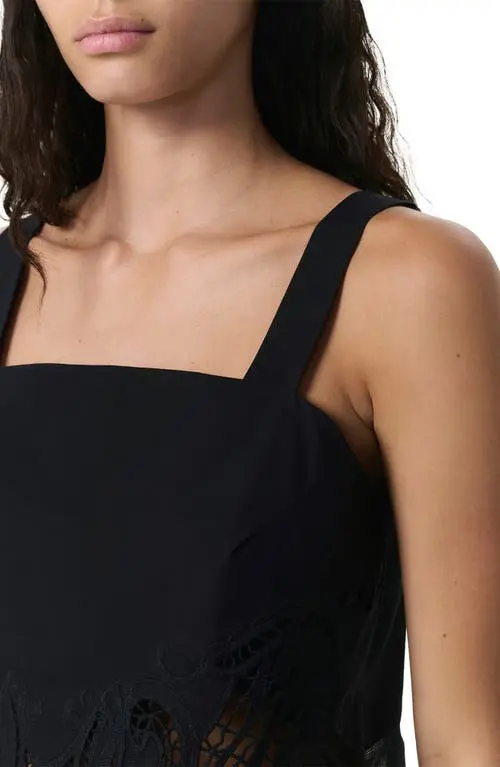 Rag & Bone Clem Embroidered Trim Cotton Tank