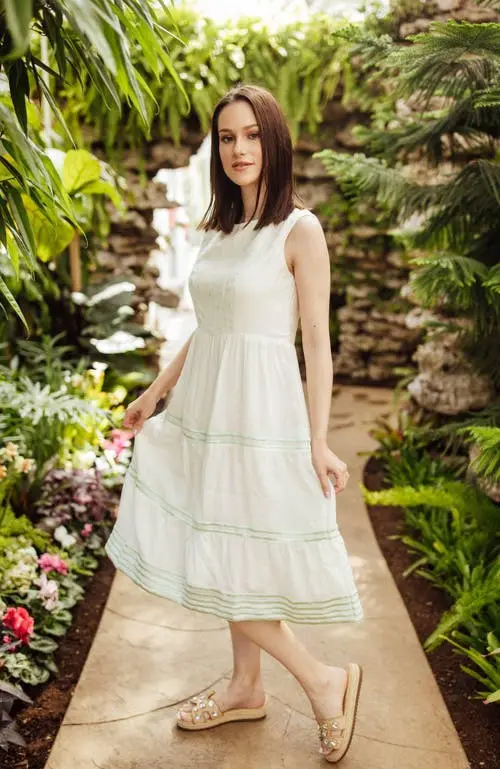 RAAS Saloni Tiered Midi Dress