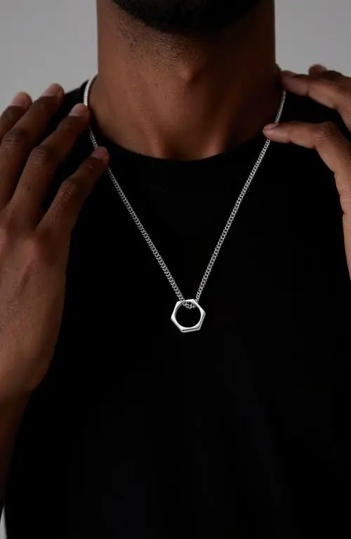 Ettika Hexagon Pendant Necklace