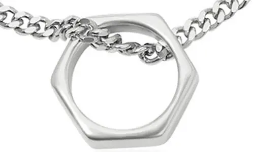Ettika Hexagon Pendant Necklace