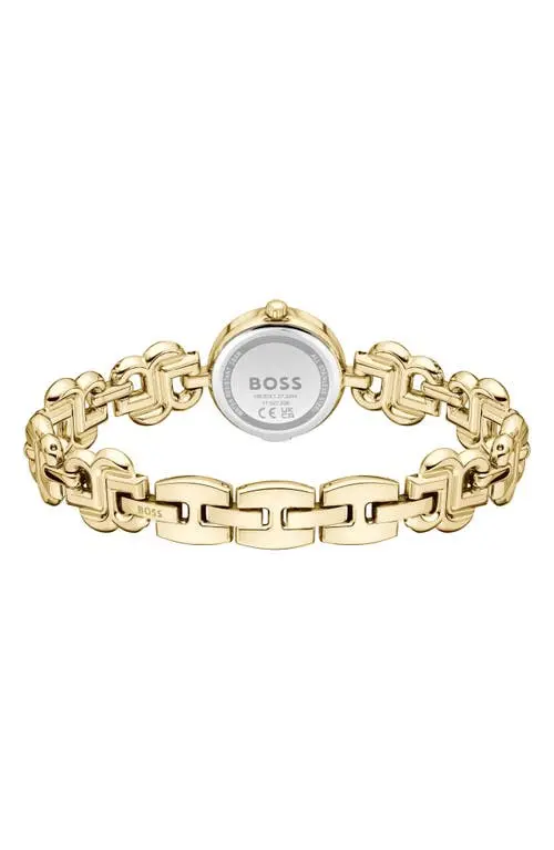 BOSS Double B Bracelet Watch - Gold