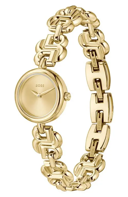 BOSS Double B Bracelet Watch - Gold