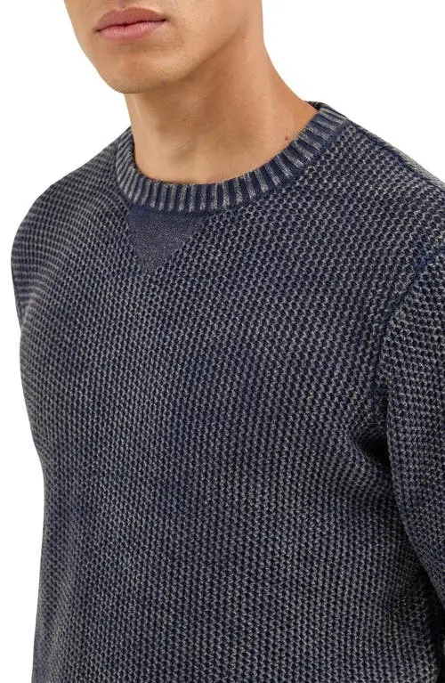 Wrangler Honeycomb Stitch Crewneck Sweater - Navy