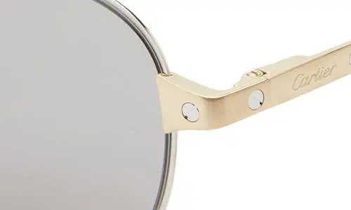 CARTIER 58mm Aviator Sunglasses