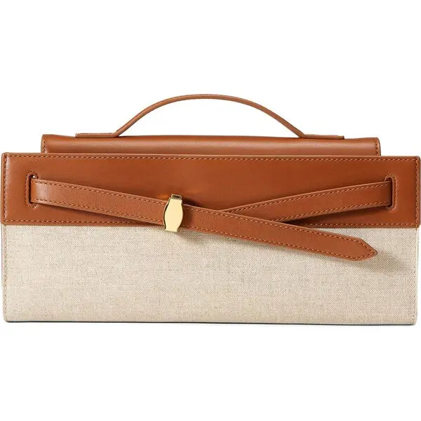 Veronica Beard Dash Clutch - Natural Hazel