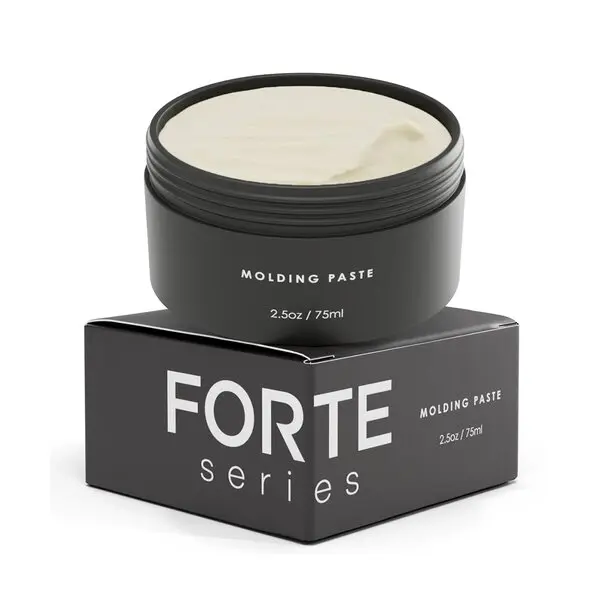 FORTE SERIES Strong Hold Molding Paste – Matte Finish Hair Styling Cream With Biotin & Castor Oil - No Color
