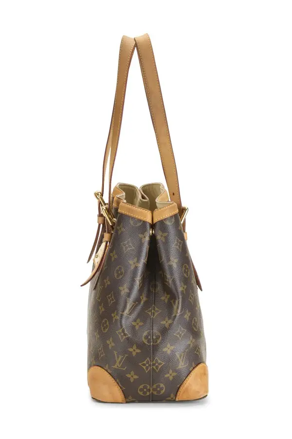 LOUIS VUITTON Monogram Canvas Hampstead Tote - Brown