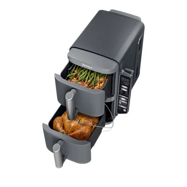 NINJA Doublestack 2 Basket 10 Qt Air Fryer With Smart Thermometer - Dark Grey