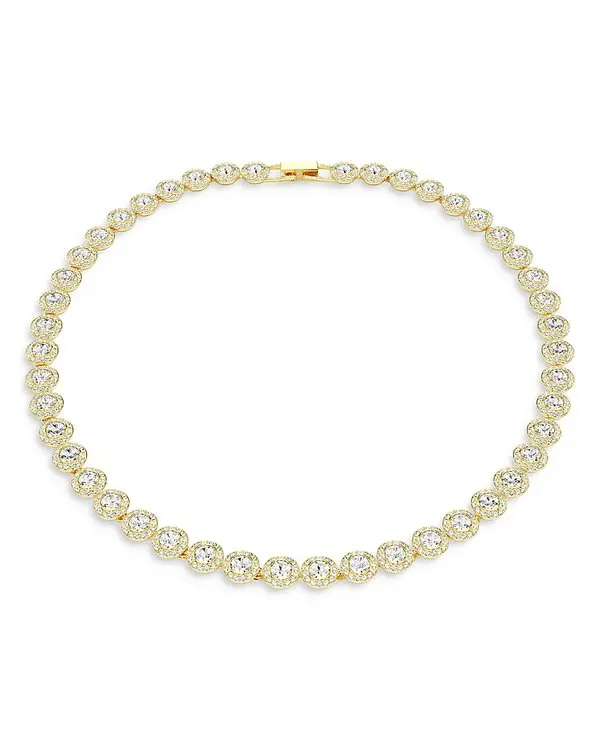 SWAROVSKI Una Angelic Crystal Tennis Necklace - Gold