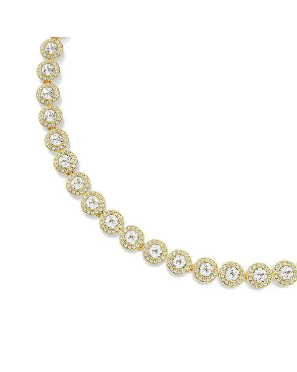 SWAROVSKI Una Angelic Crystal Tennis Necklace - Gold