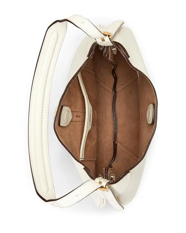 Polo Ralph Lauren Polo Id Leather Small Shoulder Bag - White
