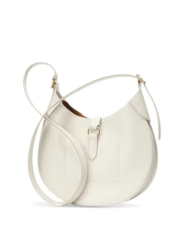 Polo Ralph Lauren Polo Id Leather Small Shoulder Bag - White