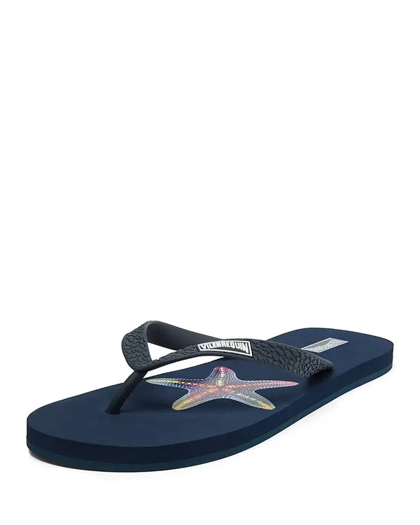 Vilebrequin Copp Flip Flops - Navy