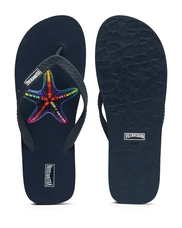Vilebrequin Copp Flip Flops - Navy