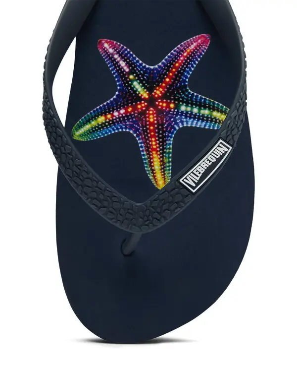 Vilebrequin Copp Flip Flops - Navy