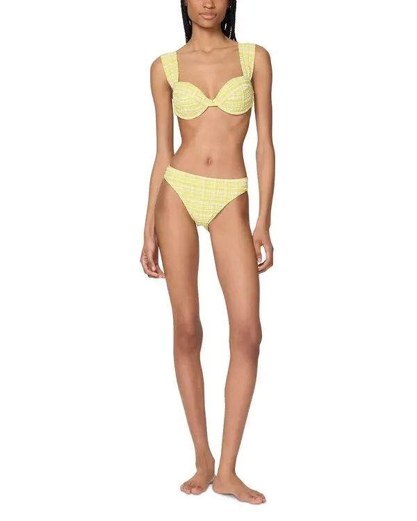 Kate Spade New York Check High Cut Bottom