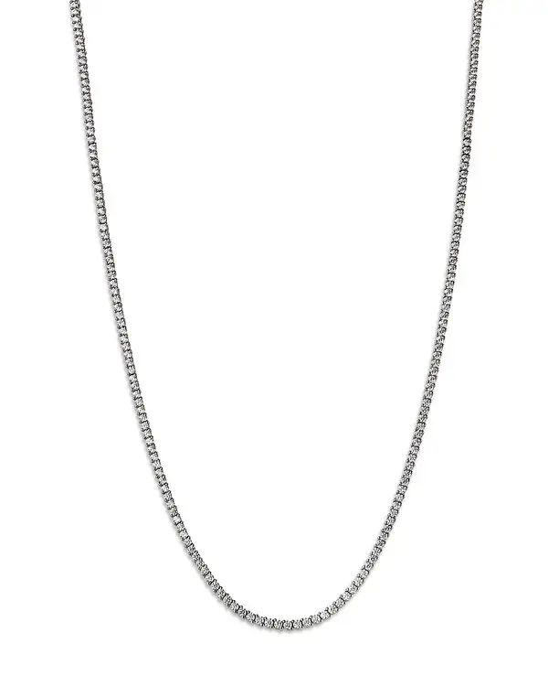 Bloomingdale'S 14k Gold 5.0 Tcw Diamond Tennis Necklace - White