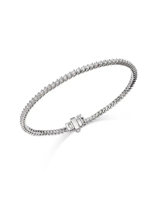 Bloomingdale'S 2.0 Tcw Certified Diamond Tennis Bracelet In 14k Gold - White