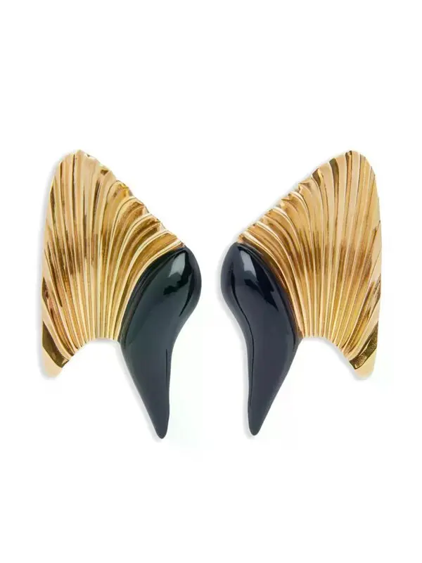 Nina Ricci Heart Of Venus Earrings - Black