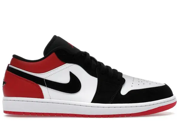 JORDAN 1 Low Se Toe - White/black/gym Red
