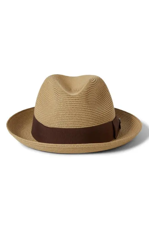 Brixton Horton Packable Straw Fedora