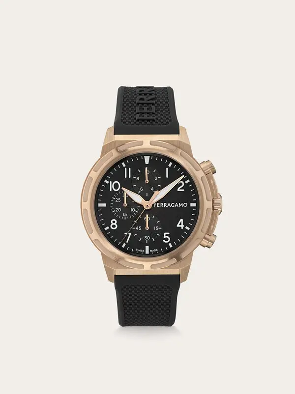 FERRAGAMO Sport Chrono Watch - Black