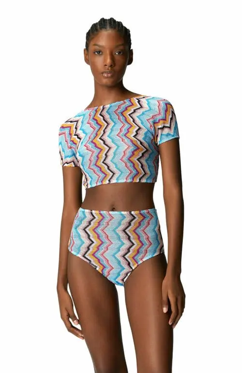 Missoni Bikini With T-shirt Top - Multicoloured