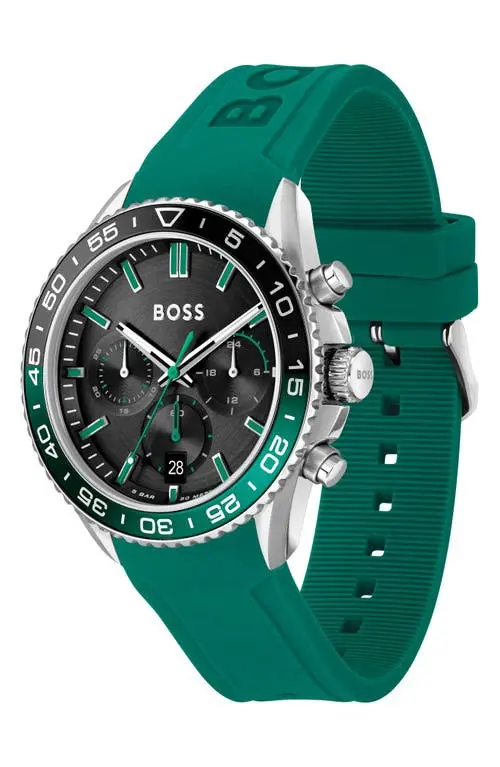 BOSS Runner Chronograph Strap Watch